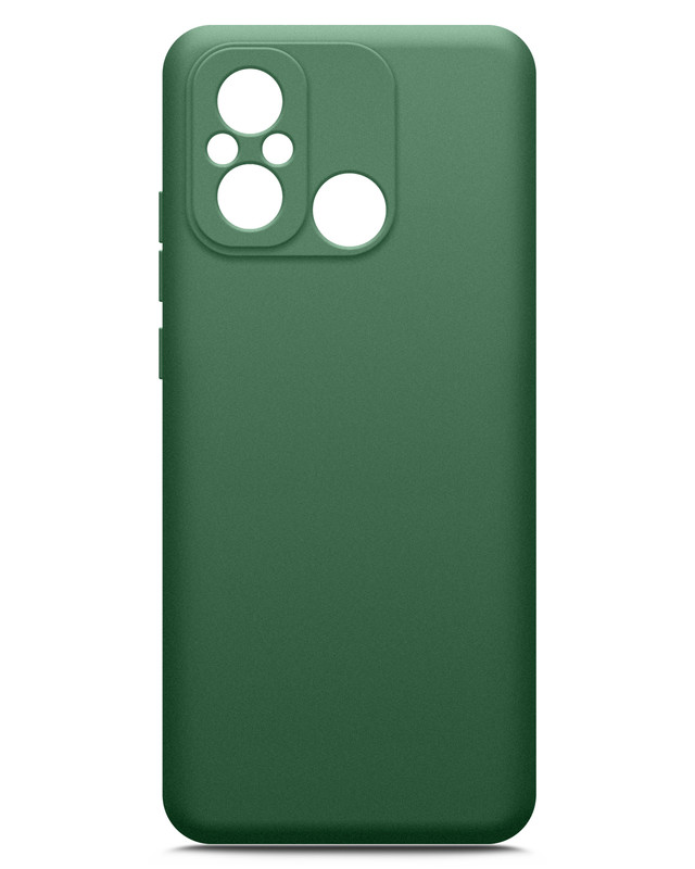 Чехол Brozo на Poco C55, с силиконом Soft touch, зеленый опал