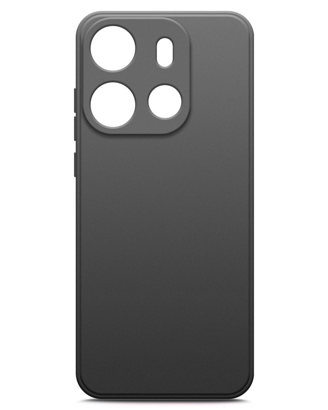 Чехол Brozo на Infinix Smart 7, с силиконом Soft touch, черный