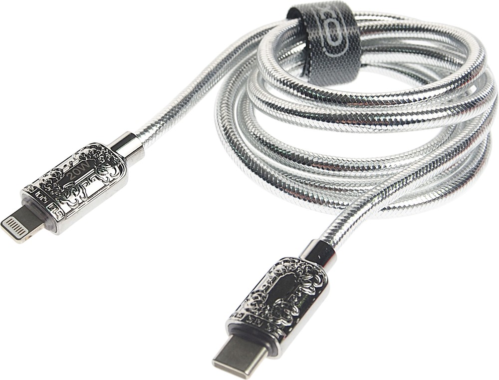 Кабель XO NBQ217A Silver USB Type-C - Lightning 1 м, серебристый