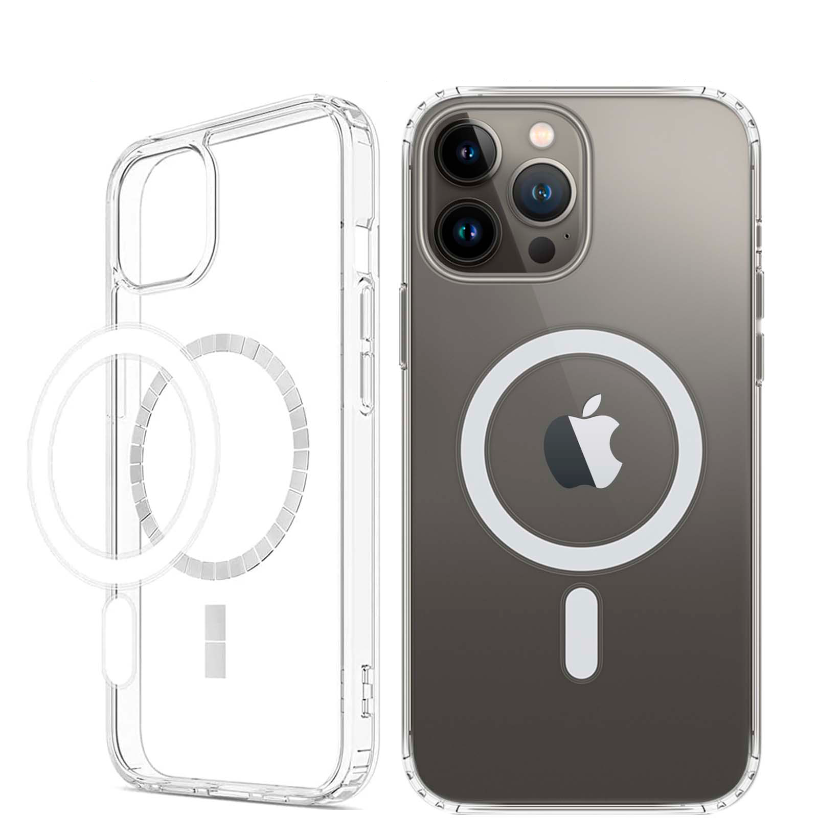 Чехол Luckroute для iPhone 13 Pro Max с поддержкой MagSafe, противоударный, прозрачный