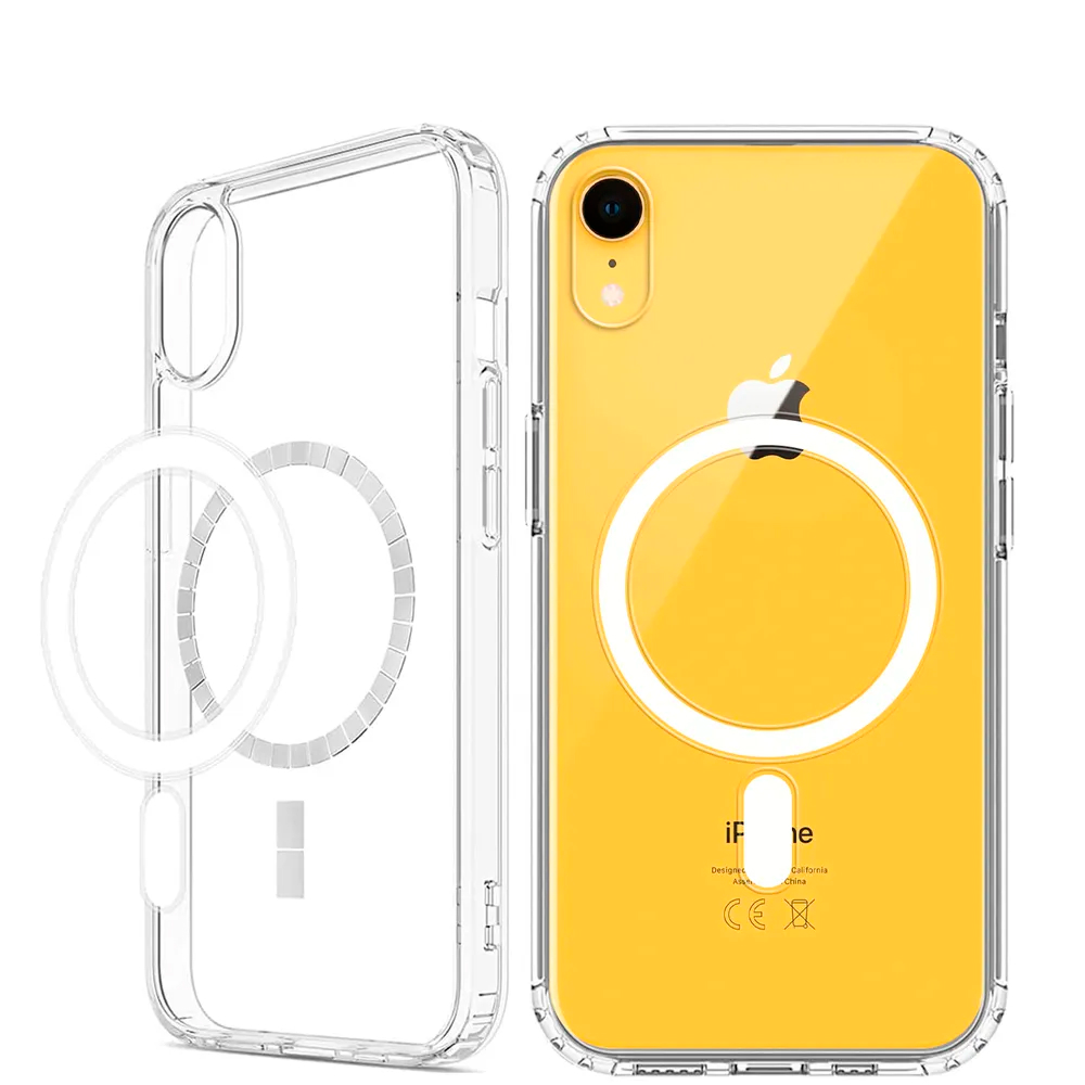 Чехол Luckroute для iPhone XR с поддержкой MagSafe, противоударный, прозрачный