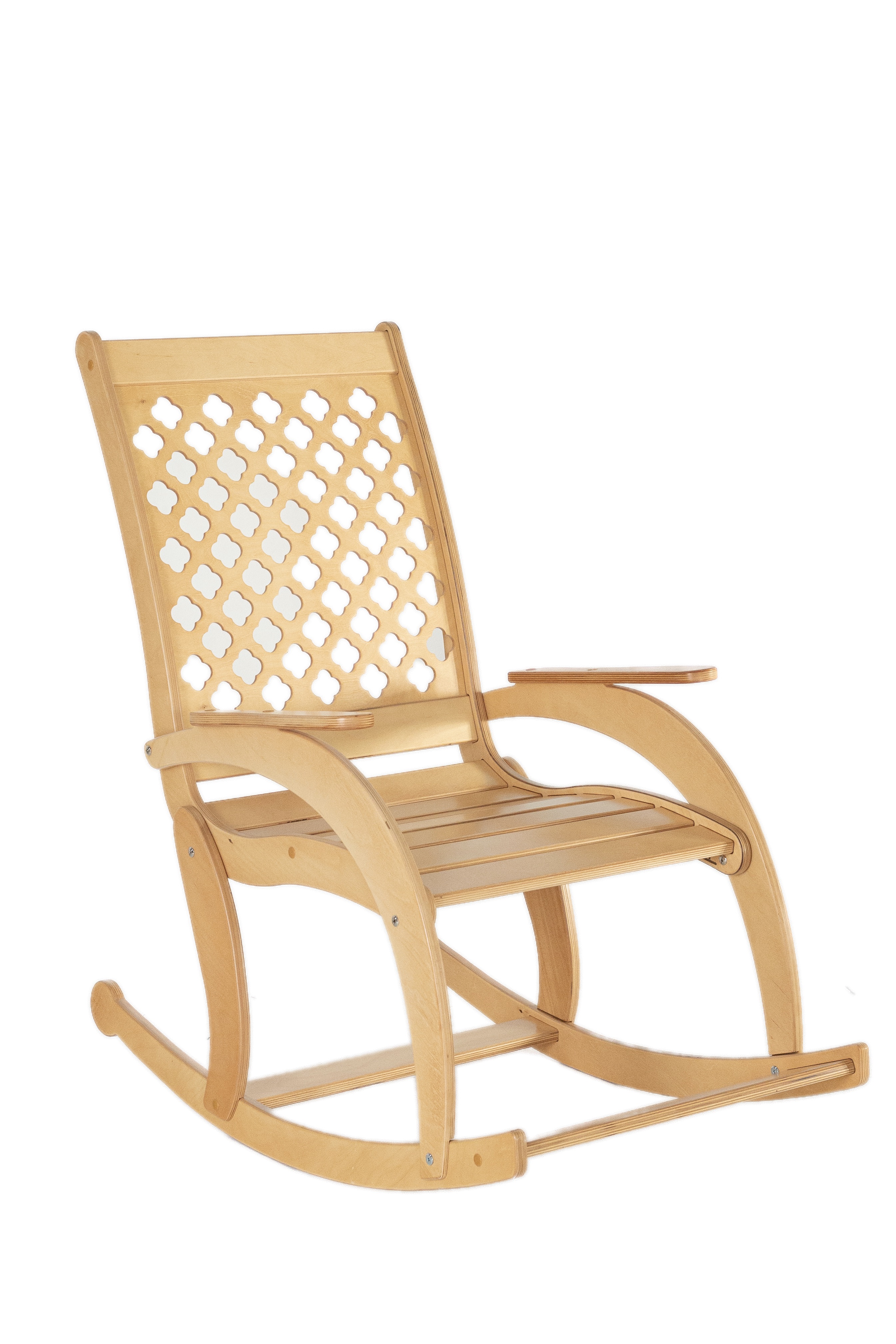 Кресло качалка деревянное Playwoods Сельма Сандал ажур