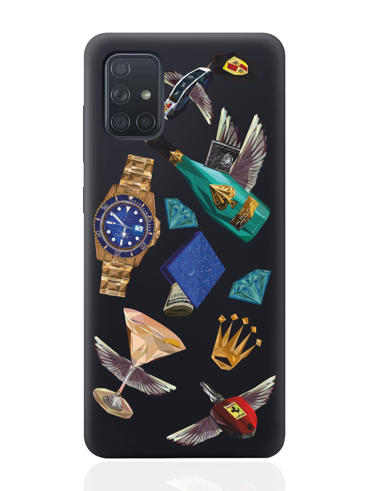Чехол MustHaveCase для Samsung Galaxy A71 Luxury lifestyle черный