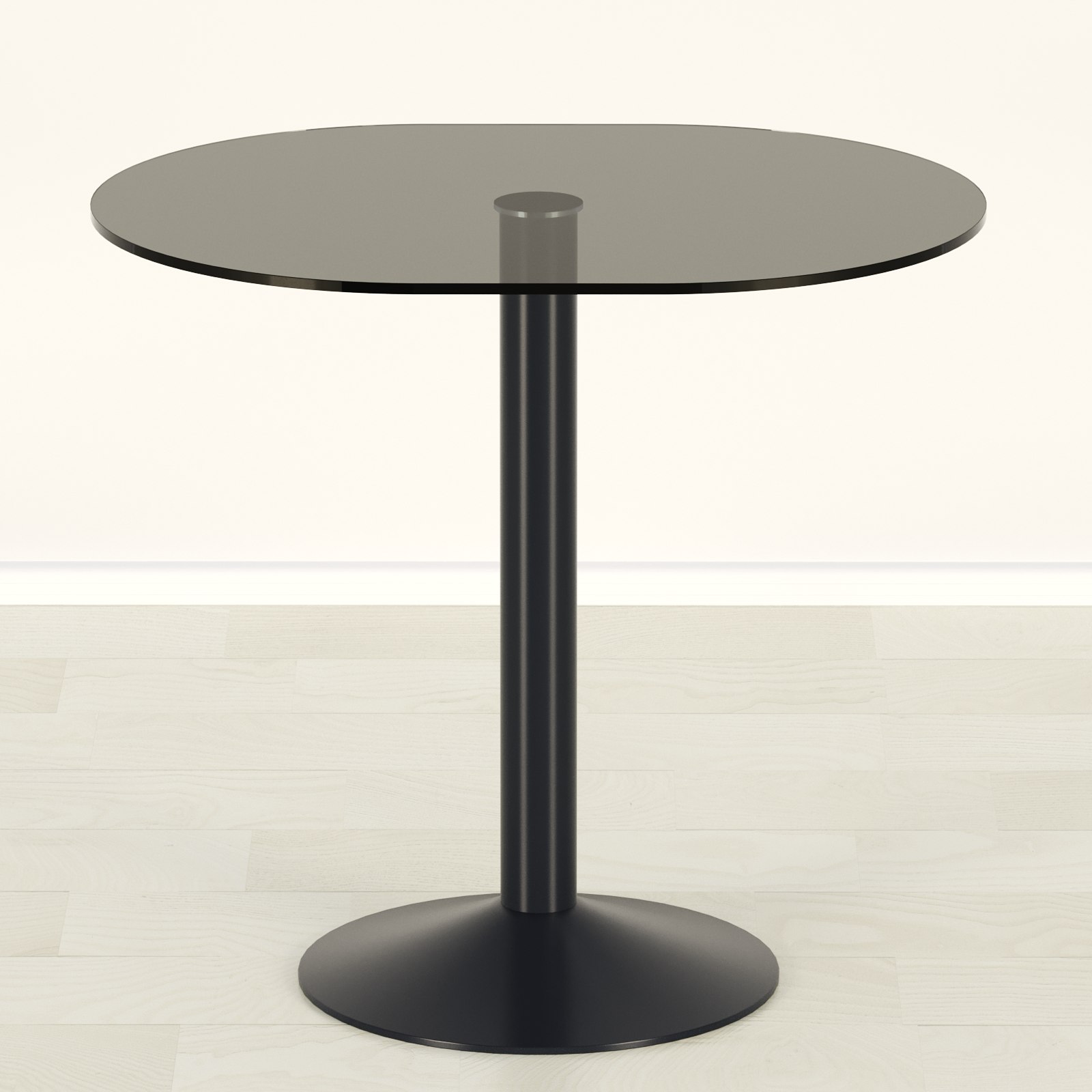 Стеклянный стол Mebel Apartment Троя 23 серый/черный 800х600