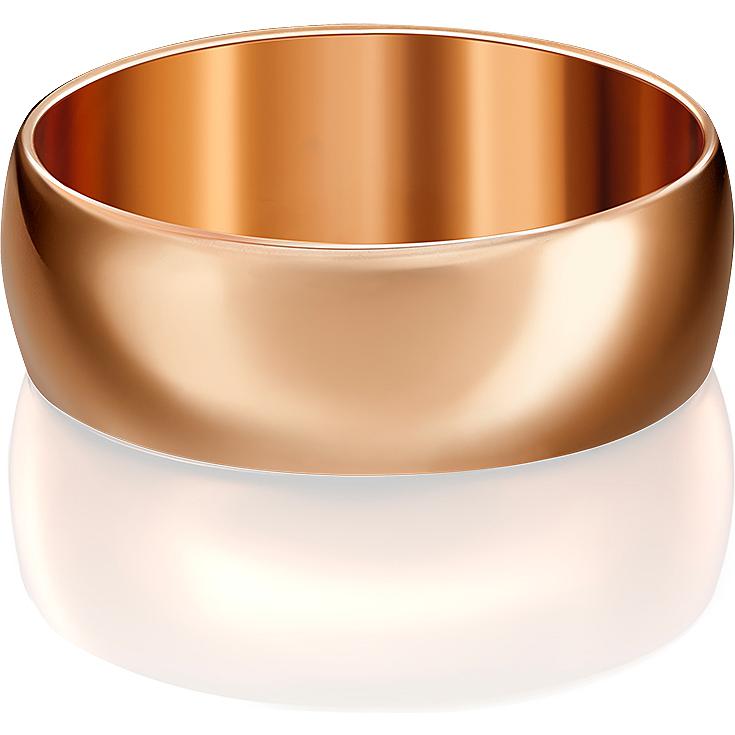 Кольцо обручальное из красного золота р. 24 PLATINA jewelry 01-4270-00-000-1110-11