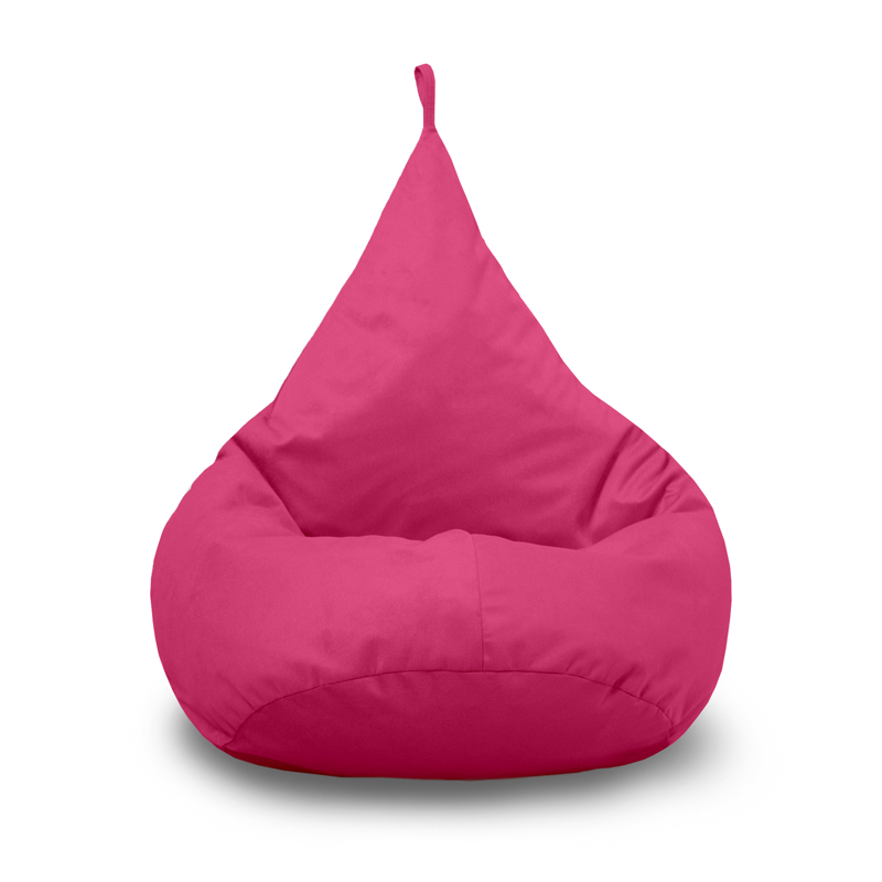 Кресло-мешок PUFON Груша XL, микровелюр, розовый