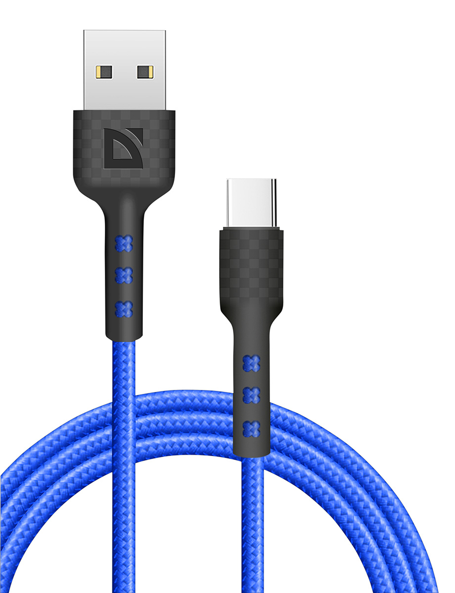 Кабель lightning - usb Defender F181 Lightning 1 м синий