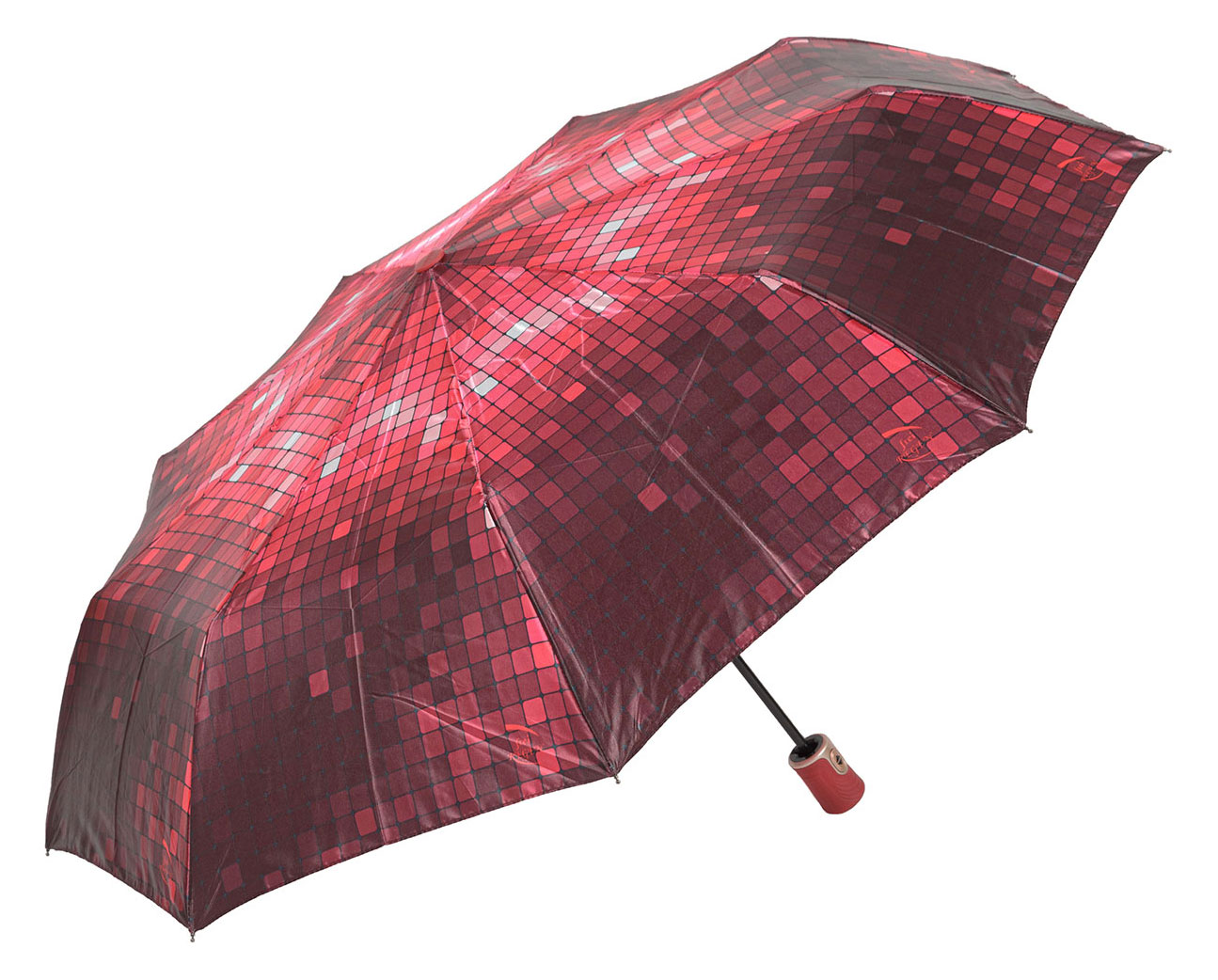 Зонт складной женский автоматический Rain Lucky 719-LCS красный