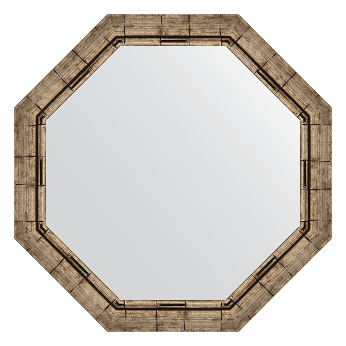 Зеркало в раме 73x73см Evoform BY 3669 серебряный бамбук