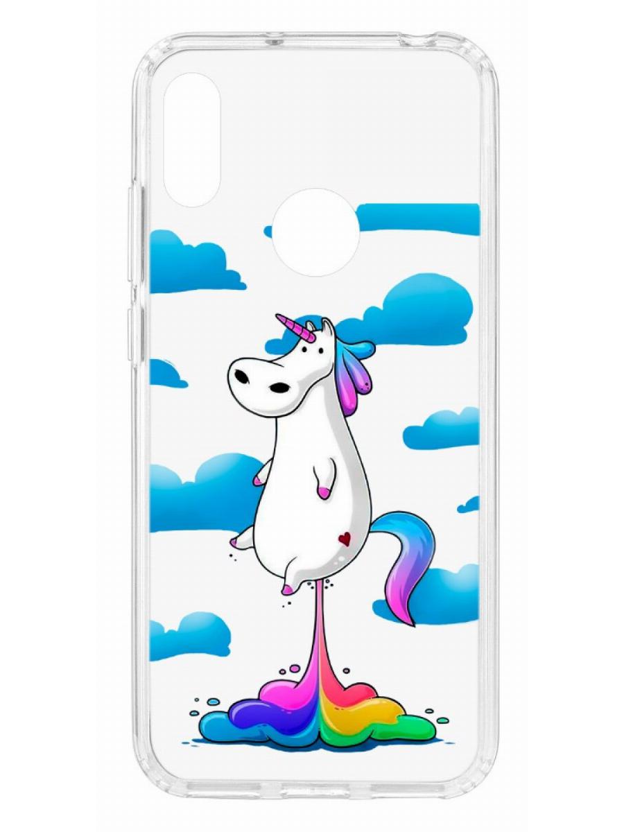 Чехол для Huawei Y6 2019 Kruche Print Flying Unicorn