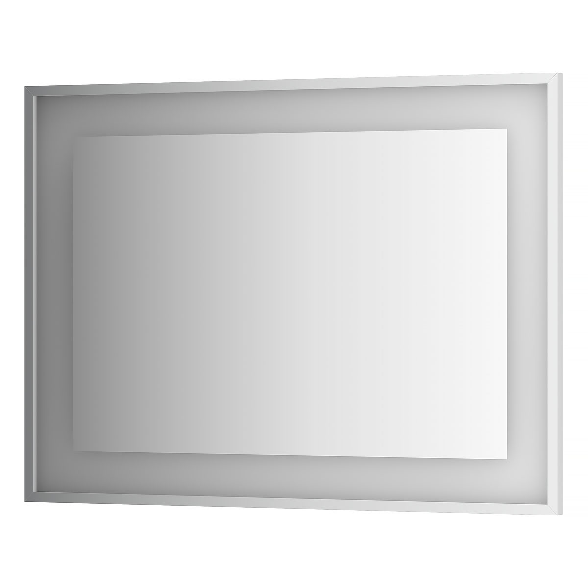 Зеркало в багетной раме со встроенной Led-подсветкой Evoform BY 2205, 75х100 3000 К