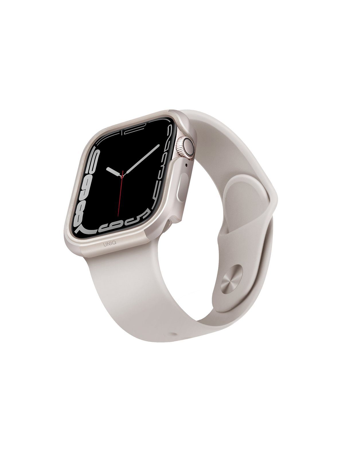 Чехол Uniq для Apple Watch 41/40 mm Valencia aluminium Starlight бежевый