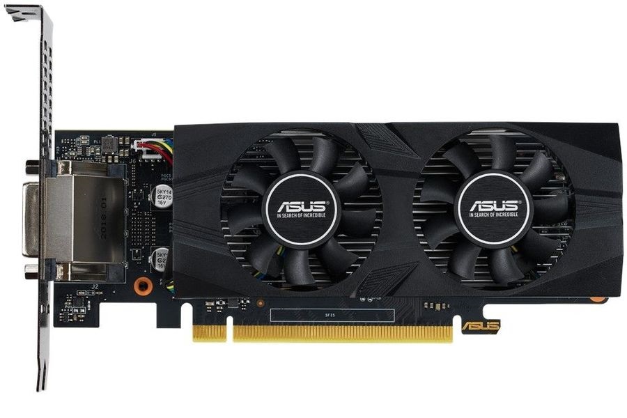 Видеокарта ASUS NVIDIA GeForce GTX 1650 LP OC (90YV0D30-M0NA00)
