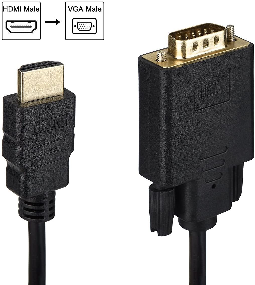 Кабель HDMI - VGA, 1,8 м, однонаправленный, 1080P, KS-is