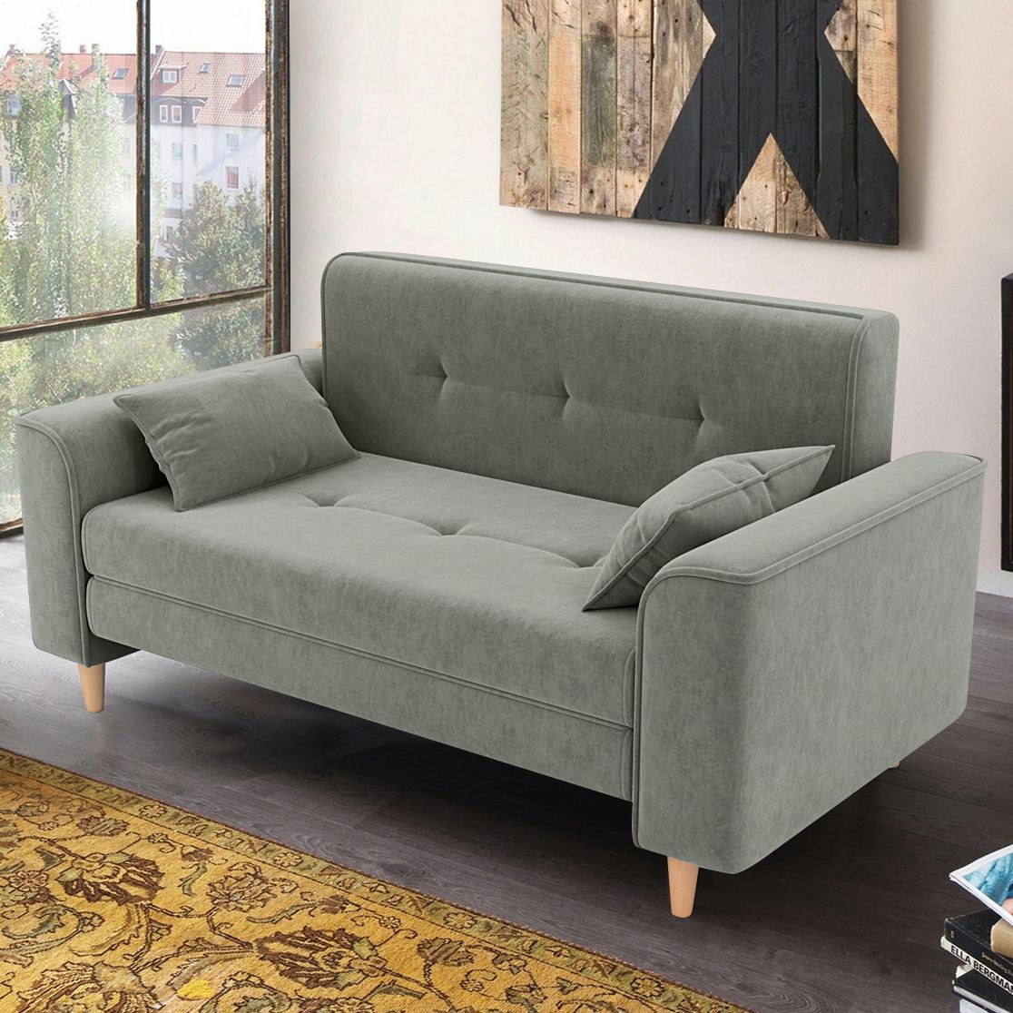 Раскладной диван Алито Твист, 120х200, серый