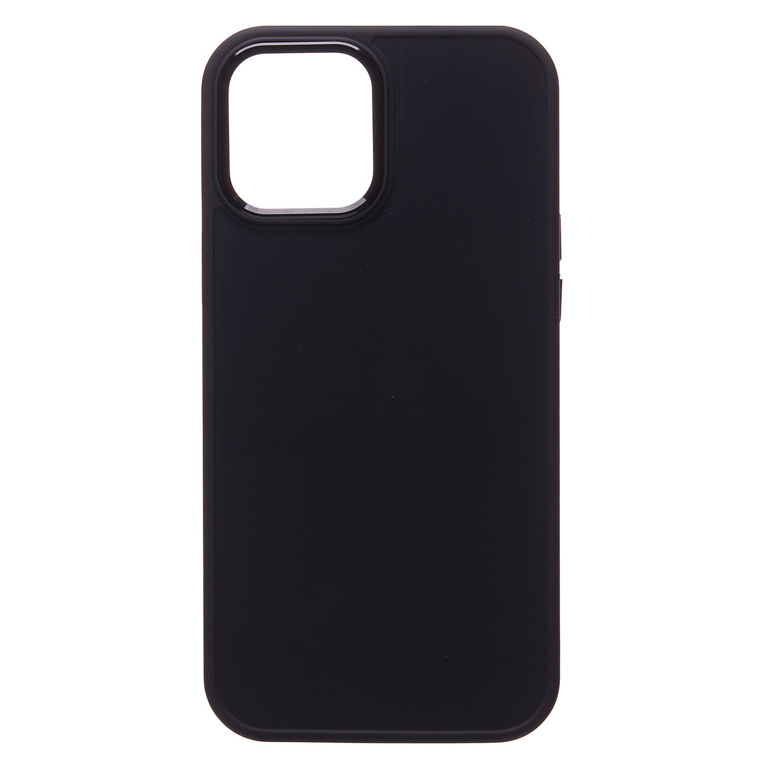 Чехол iPhone 12 Pro Max силиконовый матовый №6 <черный>