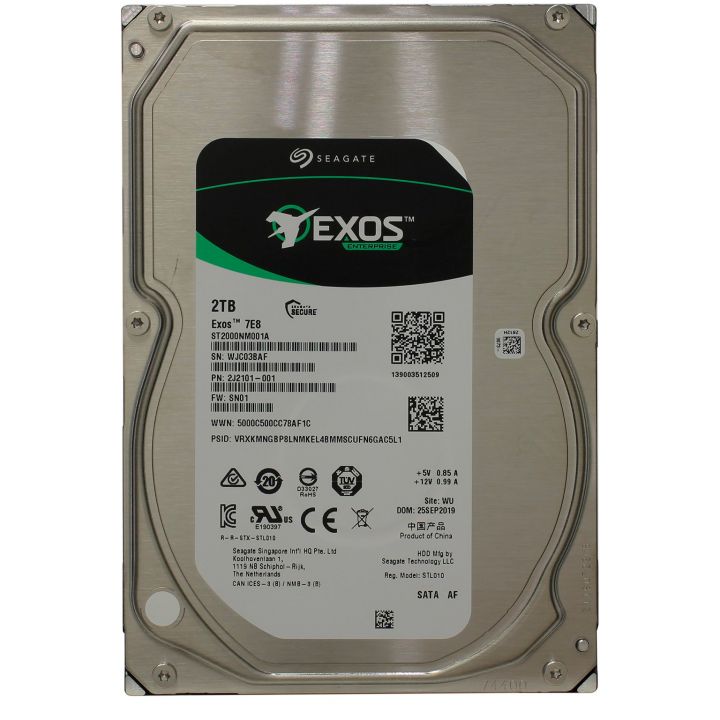 Жесткий диск Seagate Exos 7E8 512e 2TB (ST2000NM001A)