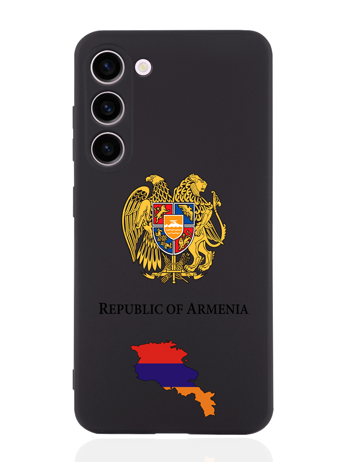 Чехол SignumCase для Samsung Galaxy S23+ Герб Армении черный