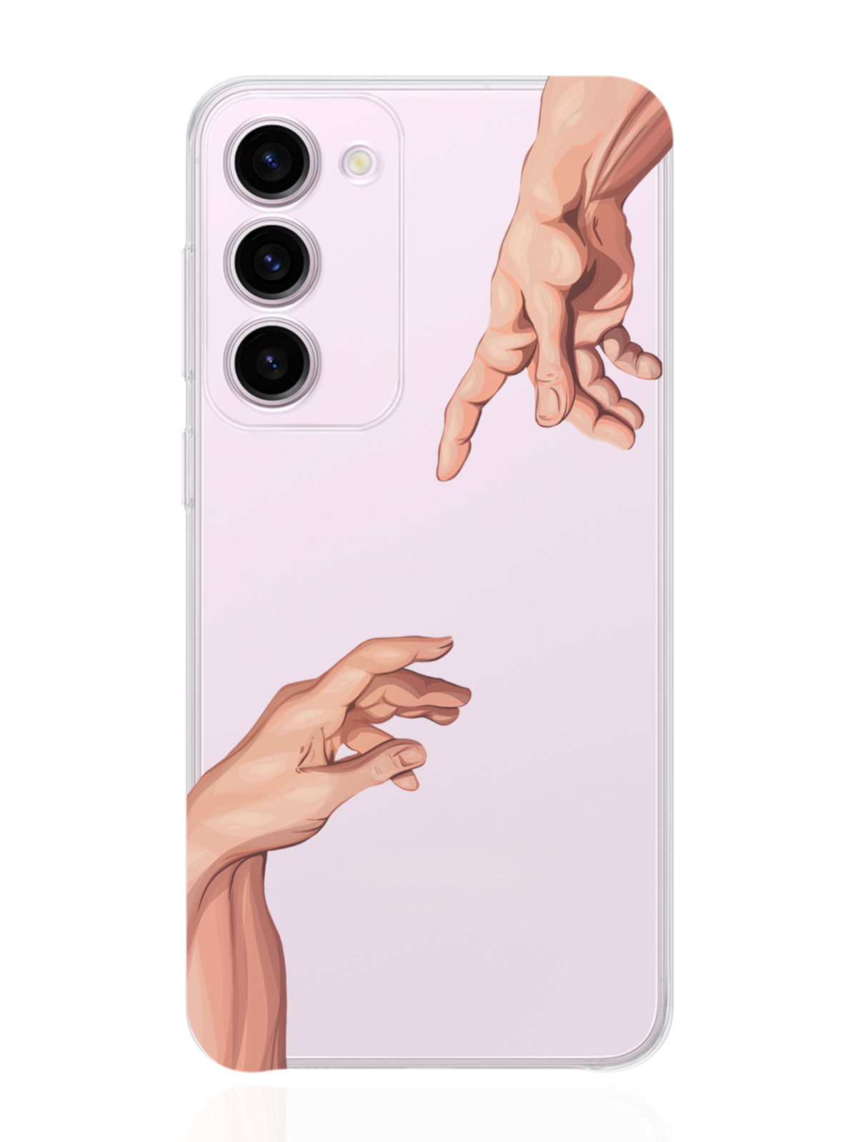 Чехол MustHaveCase для Samsung Galaxy S23+ Сотворение Адама прозрачный