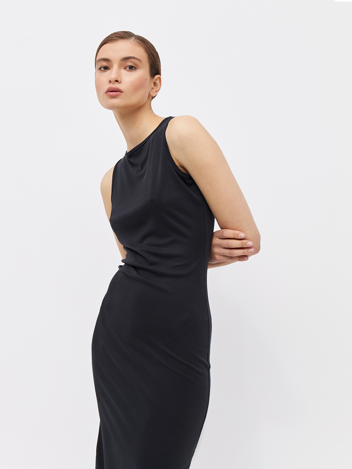 Платье женское Arive ARV-WS-10517-001 чёрное, размер L