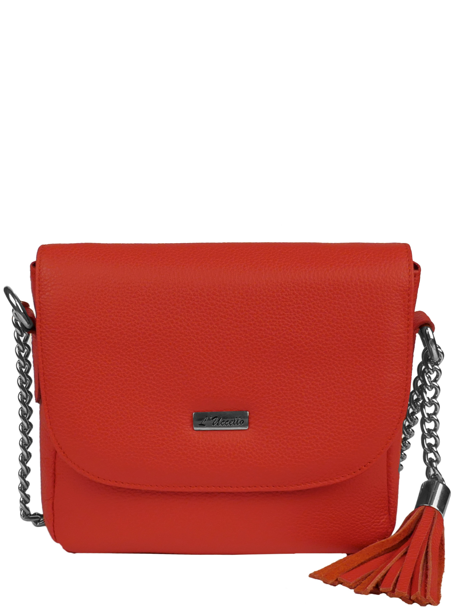 Комплект (брелок+сумка) женский L'Uccello 4051, красный
