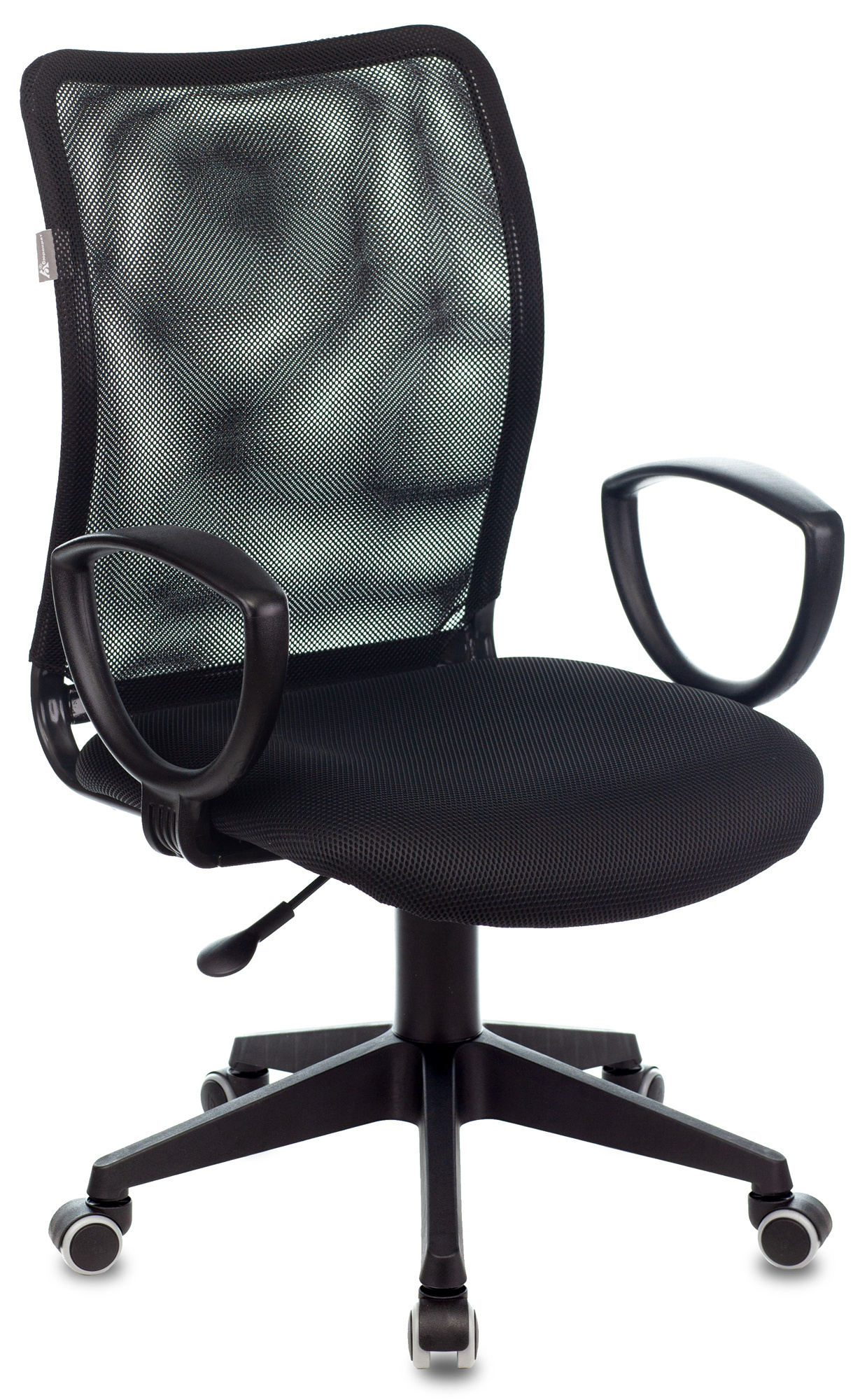 Кресло оператора Бюрократ CH-599AXSN/TW-11 спинка сетка черная, сиденье ткань черная