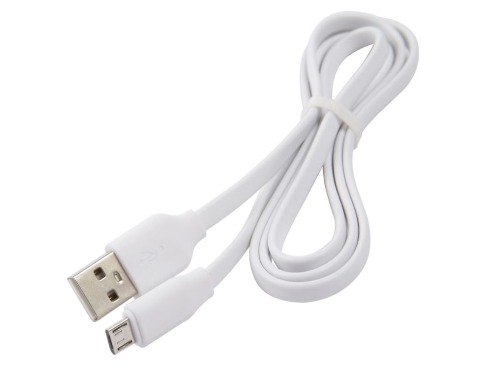 Кабель Red Line USB/microUSB, плоский, 2A, White (УТ000023594)