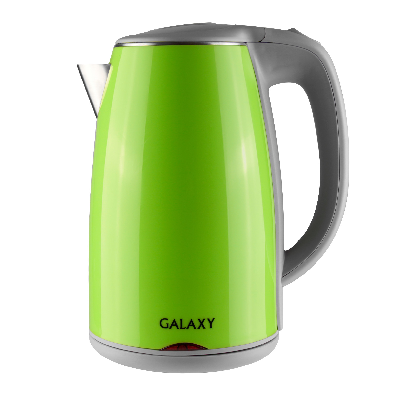 Чайник электрический Galaxy GL 0307, металл, 1.7 л, 2000 Вт, зеленый