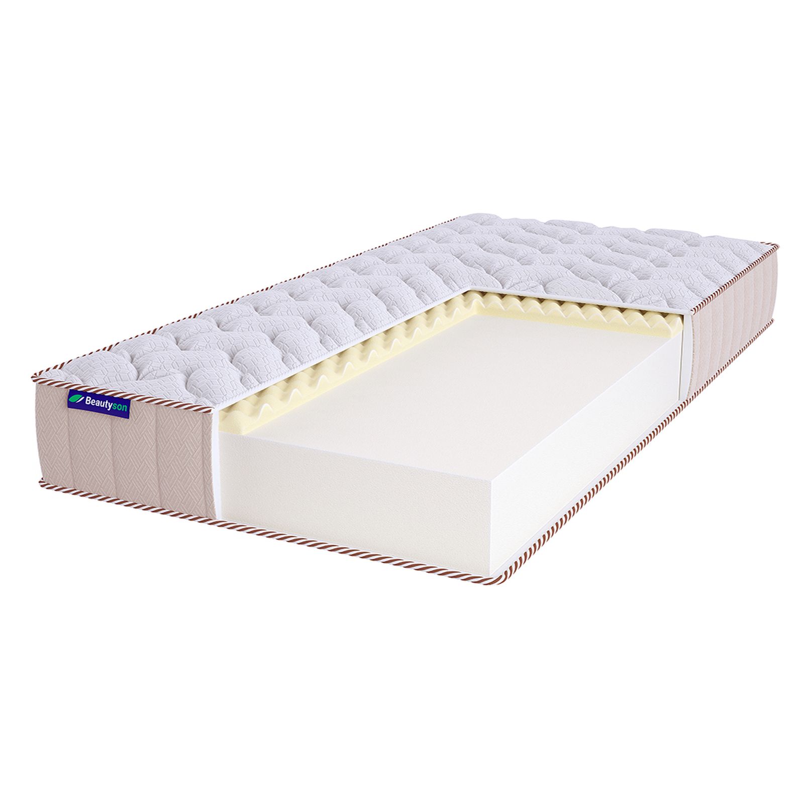 Матрас Beautyson Roll Foam 14 Massage Lux, 70х185, 19 см, беспружинный