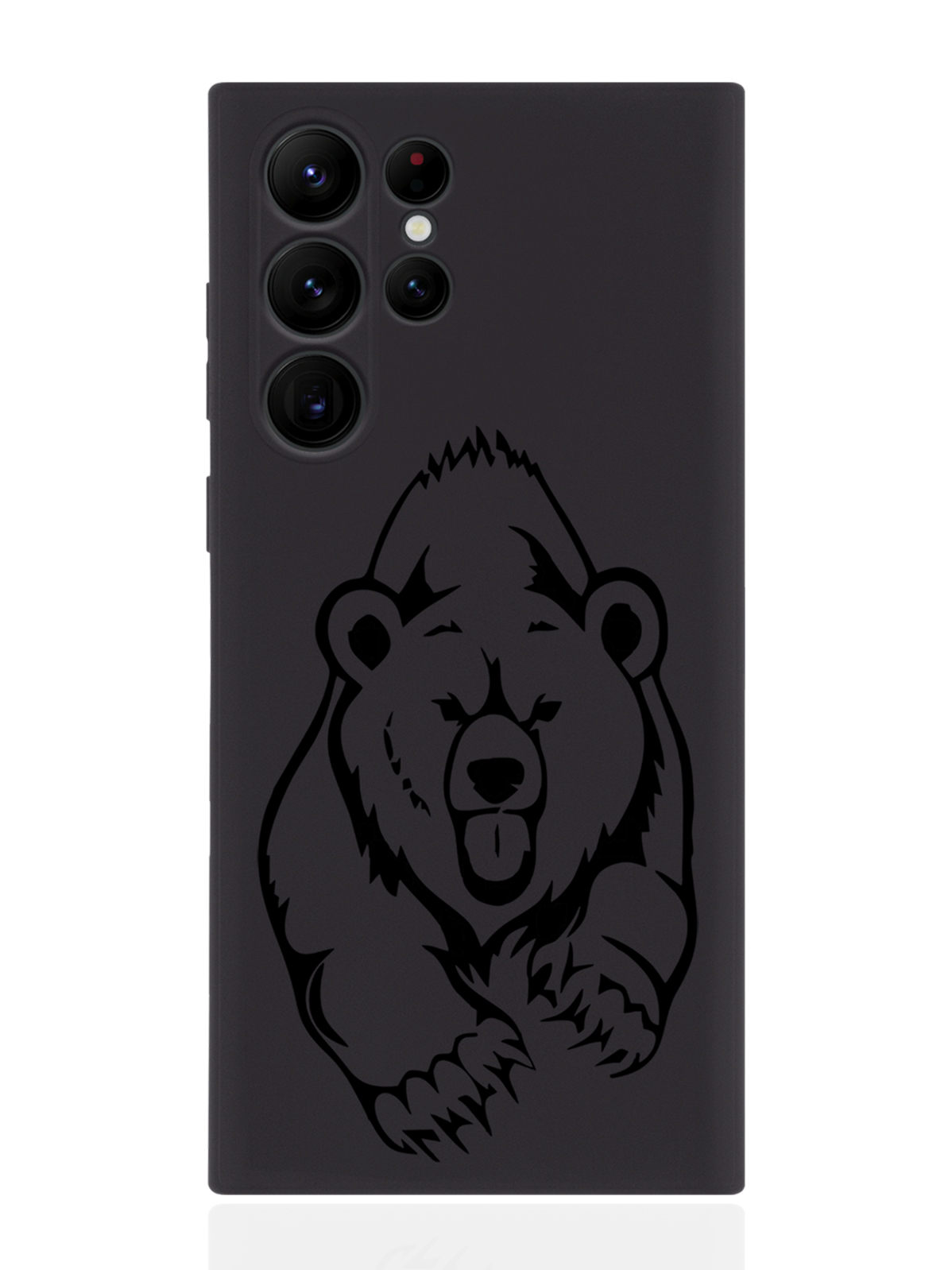 Чехол MustHaveCase для Samsung Galaxy S23 Ultra Медведь черный
