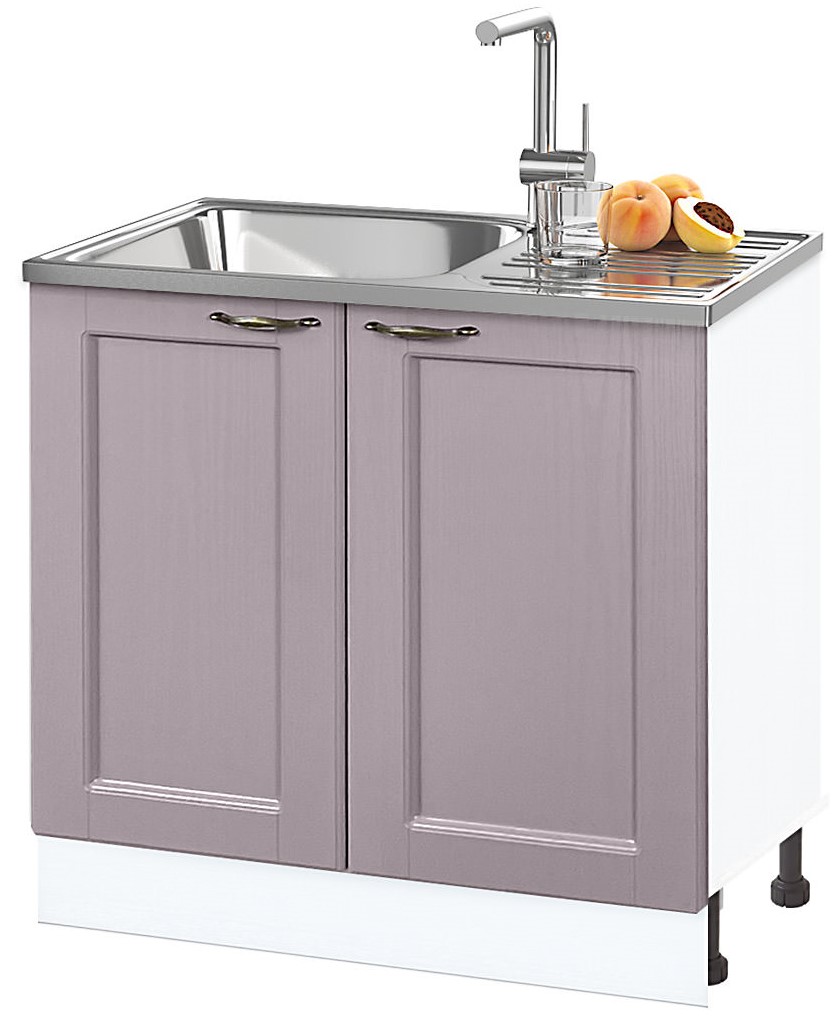 Напольный шкаф для кухни 80 см, цвет Лаванда (НМ 800)