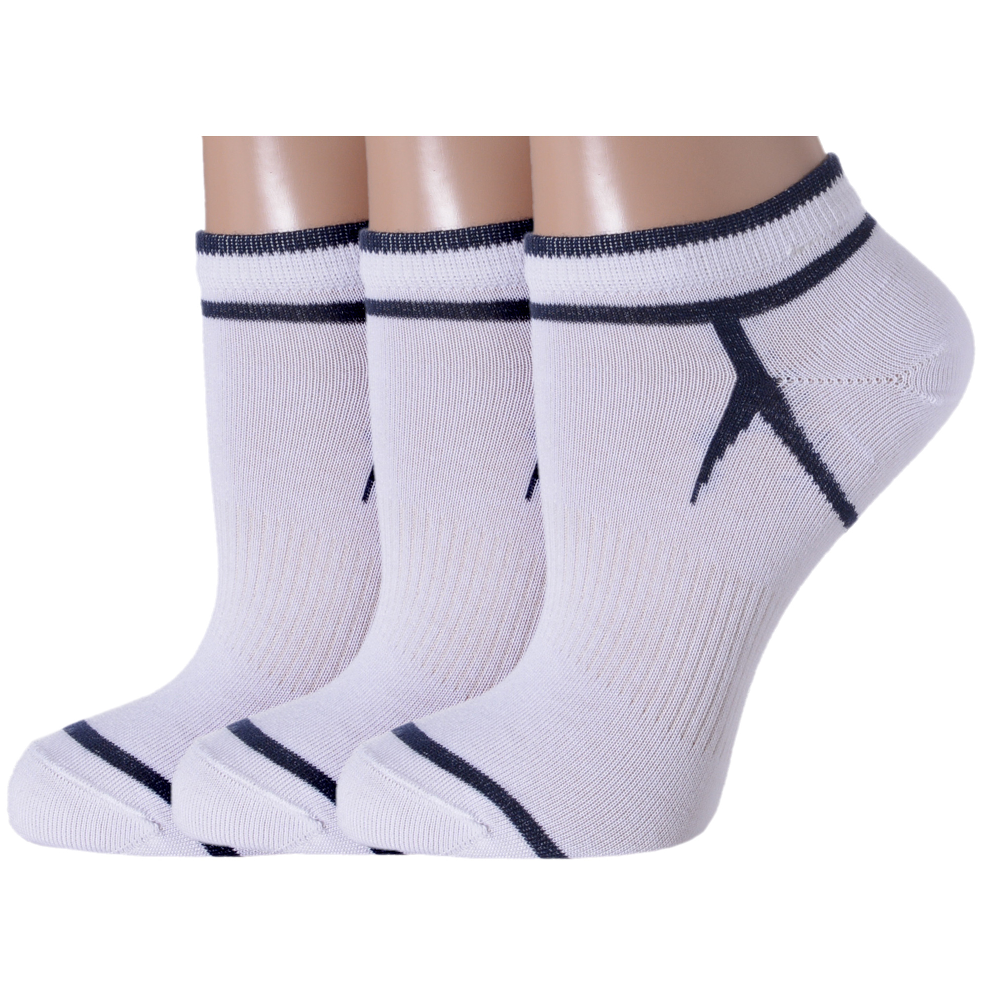 Комплект носков женских LorenzLine 3-С24 белых 25 (37-38)