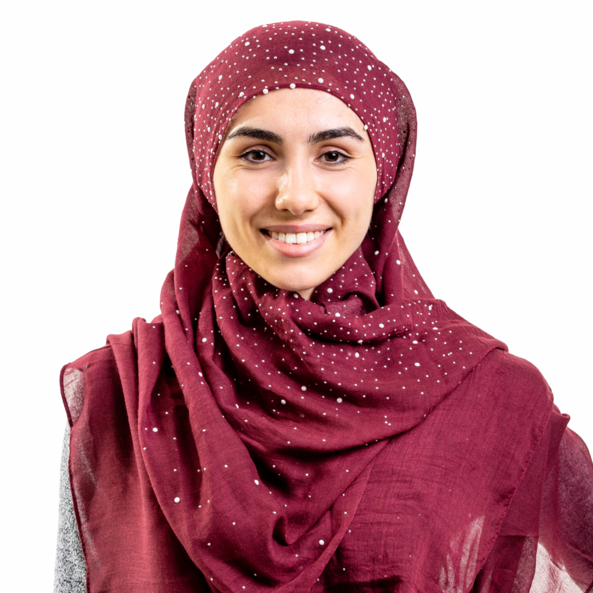 Хиджаб платок женский Asiyah AY-HJB4-01 бордо р. 170x60