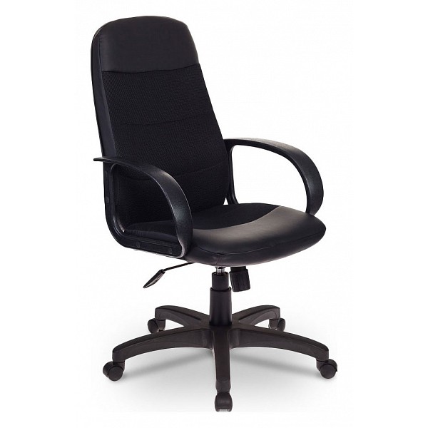 Кресло для руководителя Бюрократ CH-808AXSN/LBL+TW-11 BUR_1073932, черный