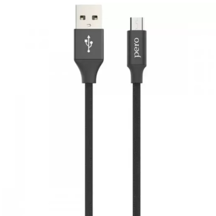 Кабель Pero DC-02 micro-USB, 2А, 1м, Black (PRDC-02MU1MB)