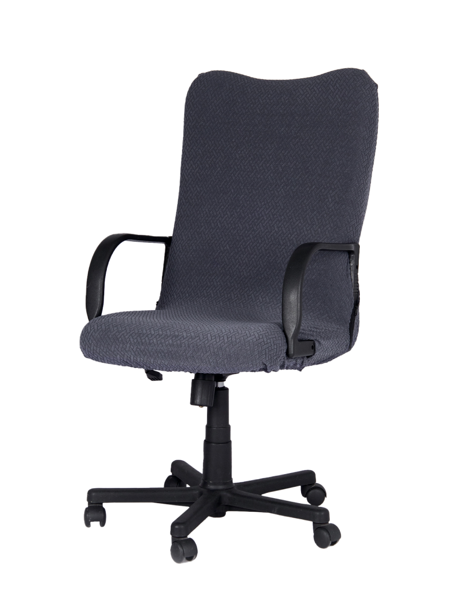 Чехол LuxAlto для компьютерного кресла Parquet, размер L, серый (11706)