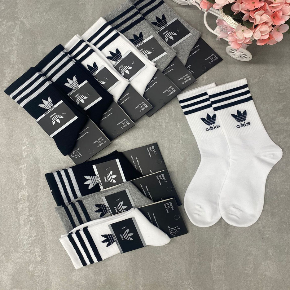 Комплект носков женских Adidas sport socks разноцветных 37-41, 10 пар