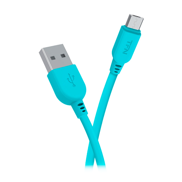 Кабель TFN microUSB 1m PVC Blue