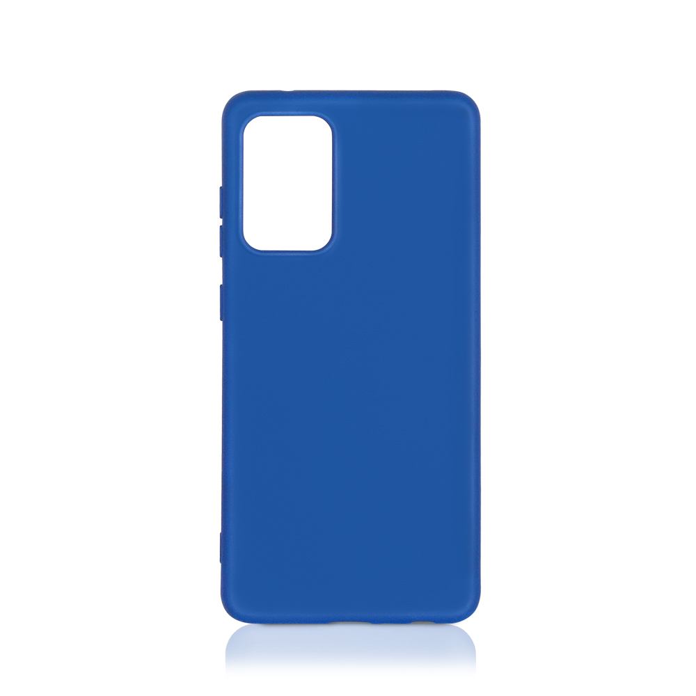Чехол DF для Samsung Galaxy A52 (4G/5G), син.силикон с мф