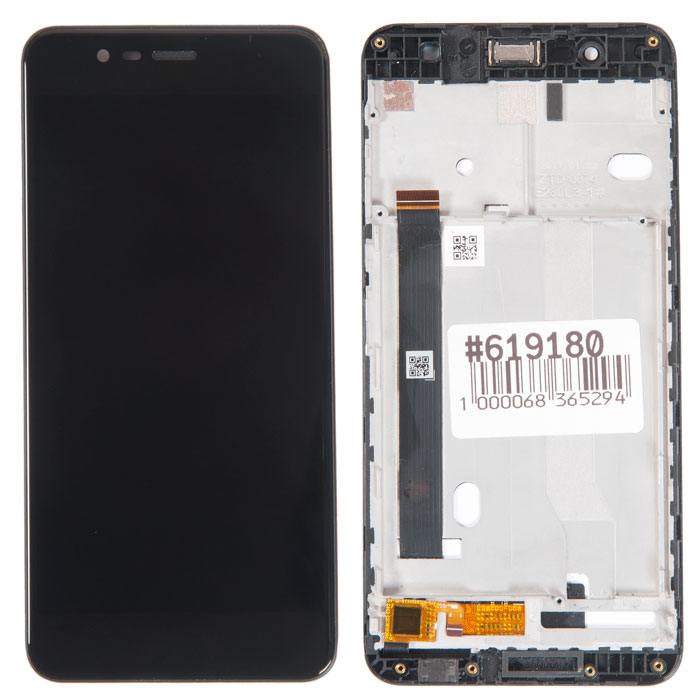 Дисплей Rocknparts с тачскрином и передней панелью для Asus для ZenFone 3 Max ZC520TL
