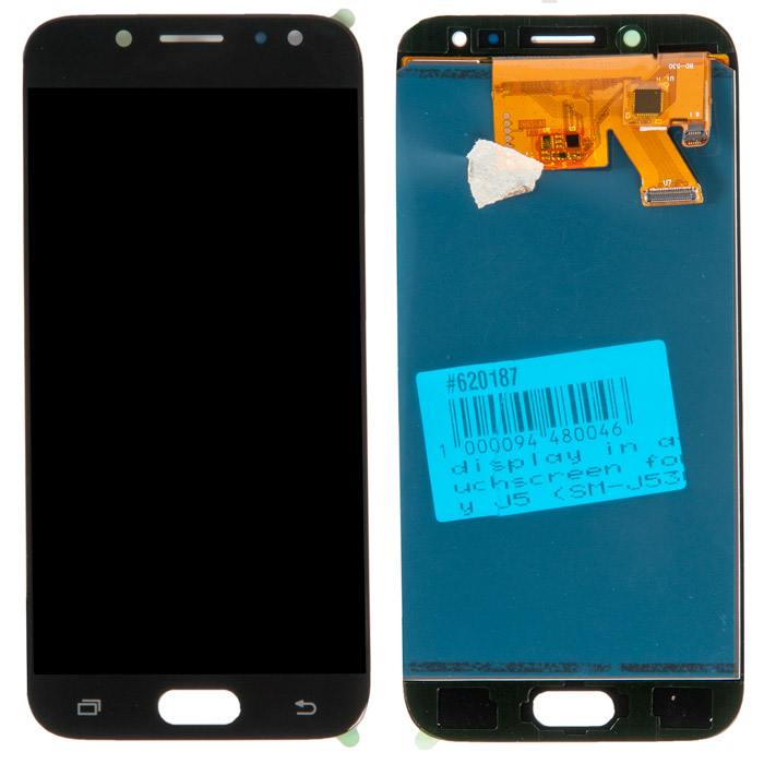 Дисплей Rocknparts с тачскрином для Samsung Galaxy J5 (SM-J530F) черный (2017) OLED