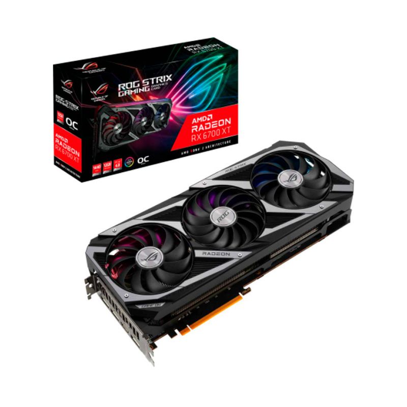 Видеокарта Asus AMD Radeon RX6700 XT ROG Strix OC Edition (ROG-STRIX-RX6700XT-O12G-GAMING)