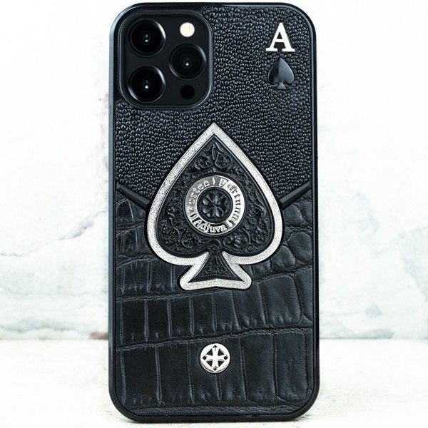 Чехол iPhone 14 Pro - Euphoria Ace of Spades LUX - Euphoria HM Premium