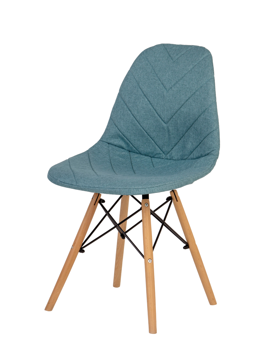 Чехол LuxAlto на стул со спинкой Eames, Aspen, Giardino, Бирюзовый, 1 шт. (11506)