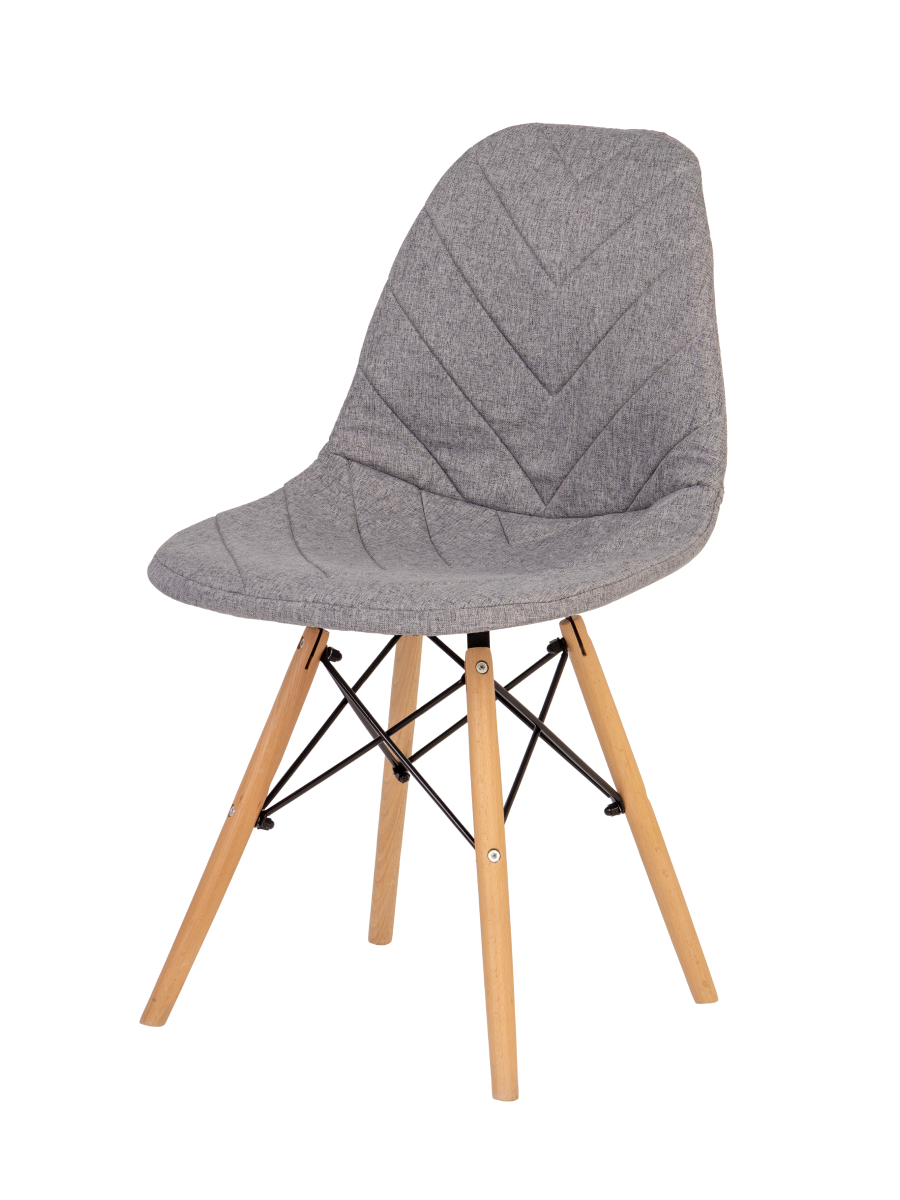 Чехол LuxAlto на стул со спинкой Eames, Aspen, Giardino, Светло-серый, 1 шт. (11508)