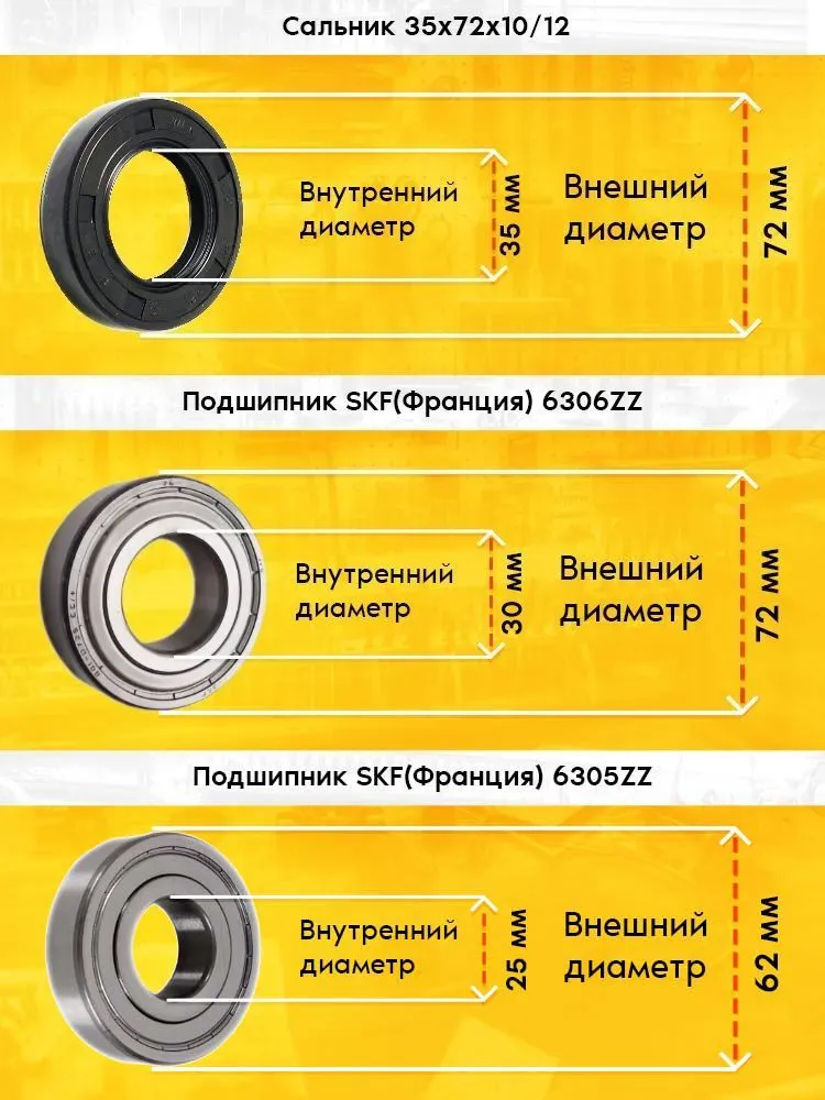 Ремкомплект бака Siemens 2124055
