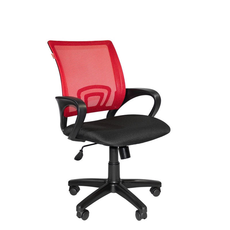 Easy Chair ткань черная/сетка красная, пластик