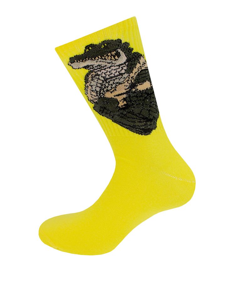 Носки MELLE 24_Крокодил желтые Unica (40-45)