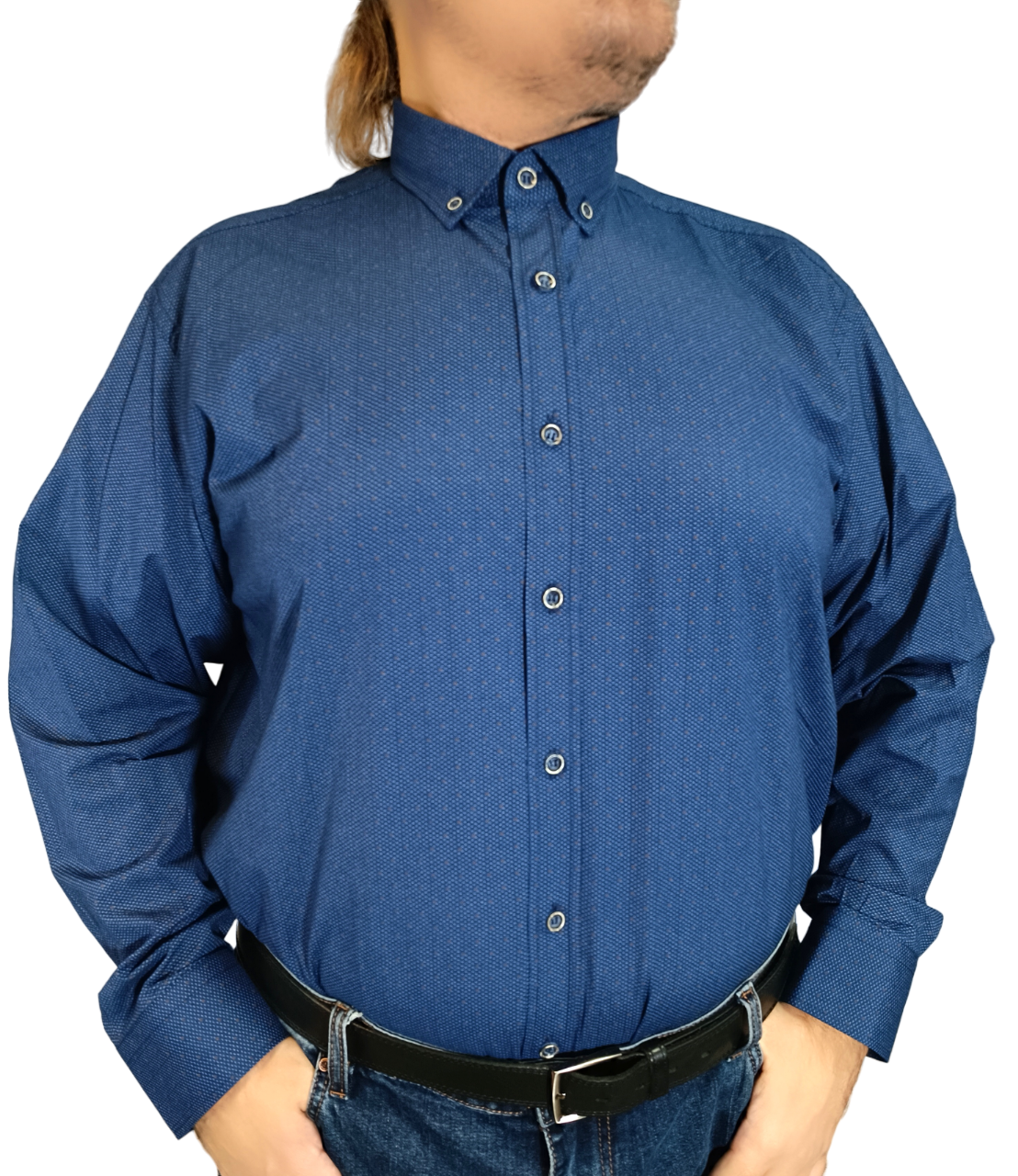 Рубашка мужская Castelli 163677 синяя 2XL