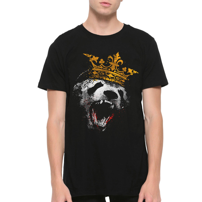 Футболка мужская Dream Shirts Панда Король черная 2XL
